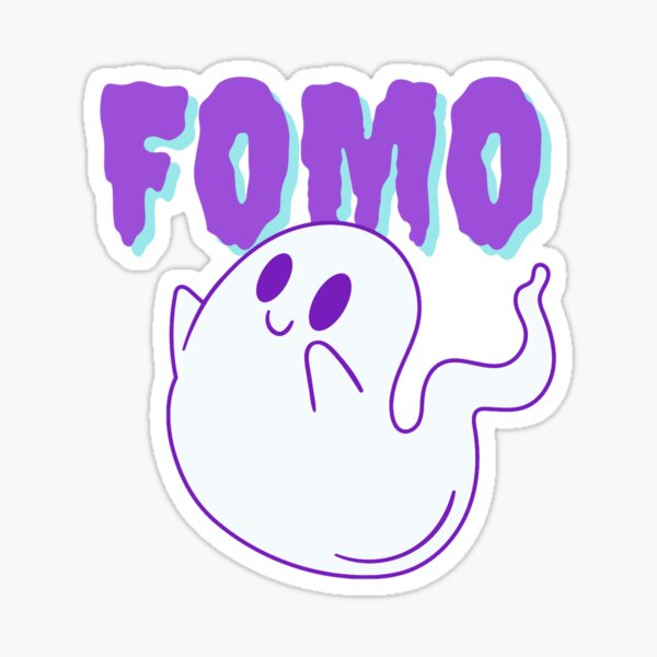 "FOMO the trading ghost. Fear of missing out." Sticker for Sale by ...