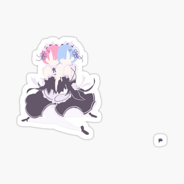 "Re: Zero - Rem & Ram" Sticker by pietercarlier | Redbubble