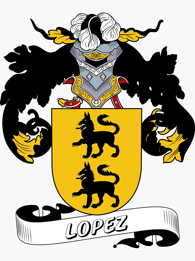 "Lopez" Sticker by HaroldHeraldry | Redbubble