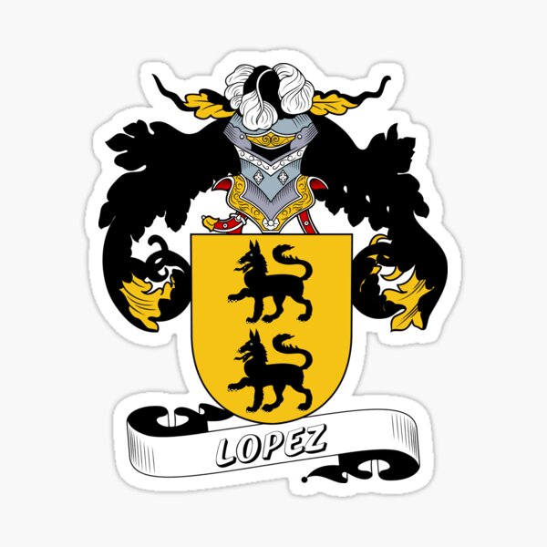 "Lopez" Sticker by HaroldHeraldry | Redbubble