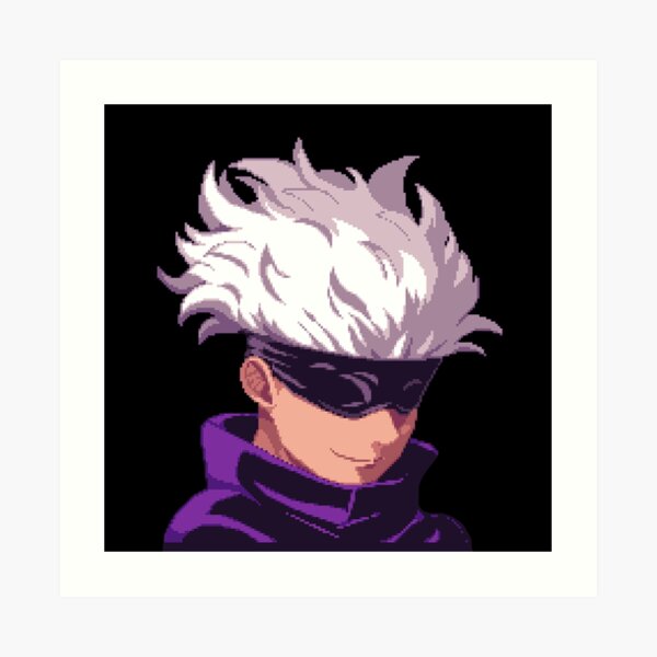 "GOJO SATORU Pixelart Aesthetic // Jujutsu Kaisen" Art Print by ...