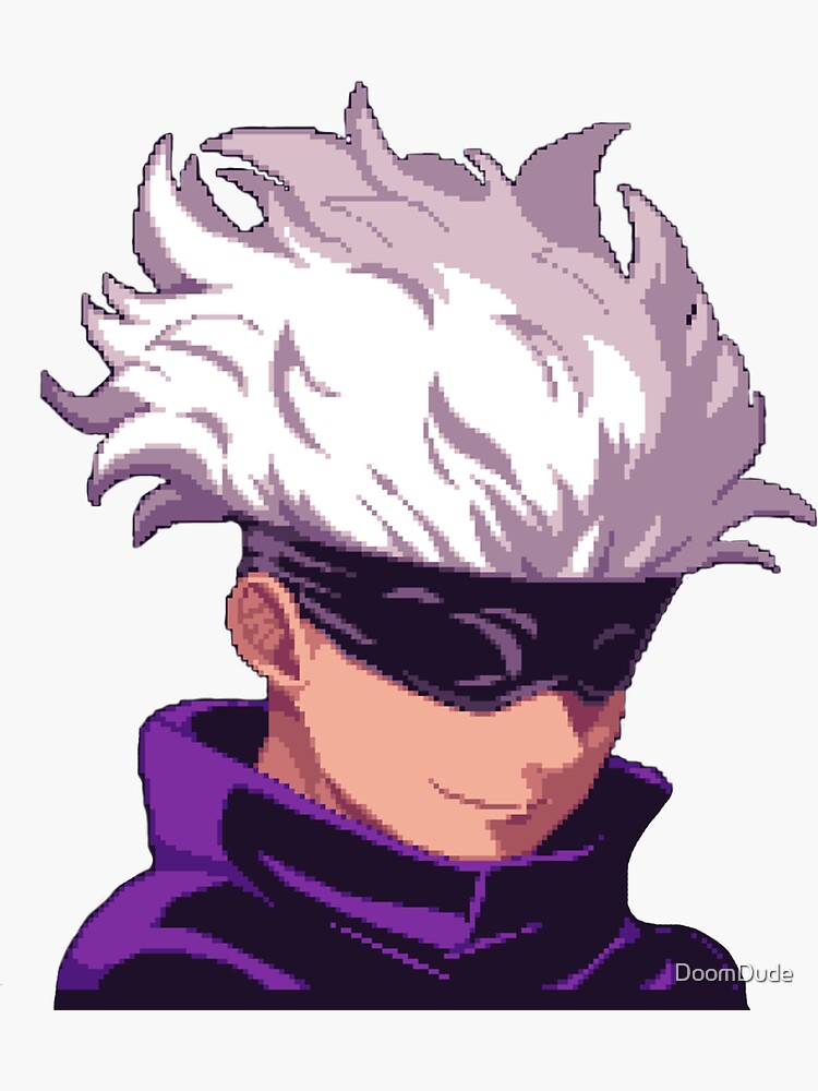 "GOJO SATORU Pixelart Aesthetic // Jujutsu Kaisen" Sticker for Sale by ...