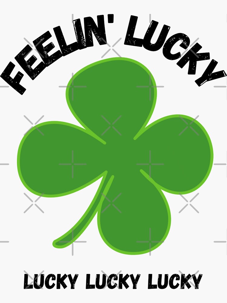 "Feelin' lucky (for light background)" Sticker for Sale by krinima ...