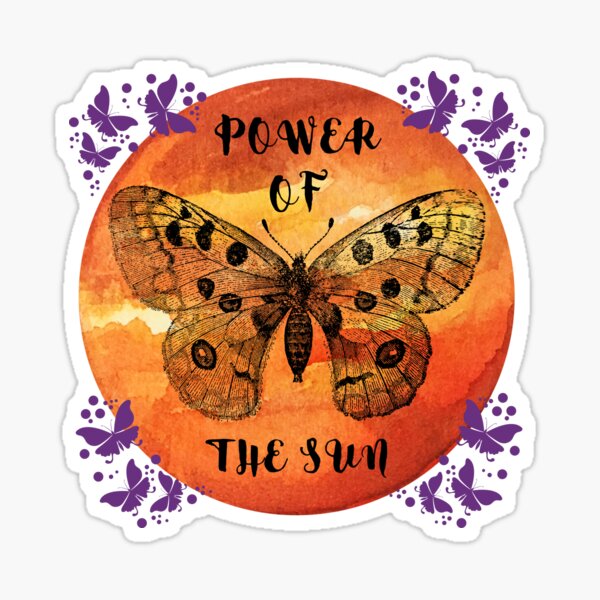 "Power of the sun" Sticker for Sale by idesignbyJiras | Redbubble