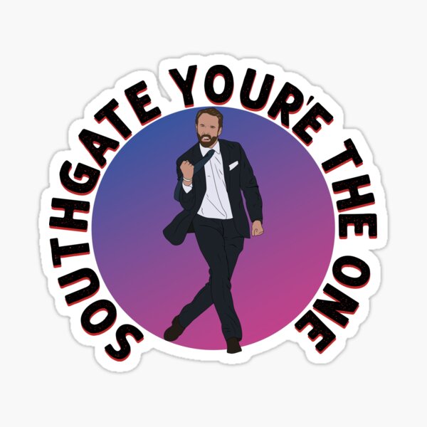 "Gareth Southgate You're The One England Football " Sticker by Hevding ...