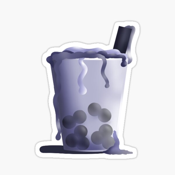 "Purple Boba Drink" Sticker by Just-Cline | Redbubble