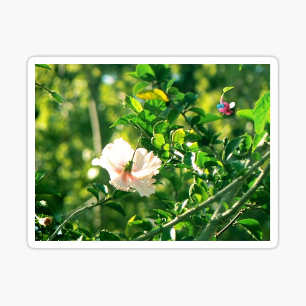 "Pink pikmin on flower" Sticker for Sale by Oneiric | Redbubble