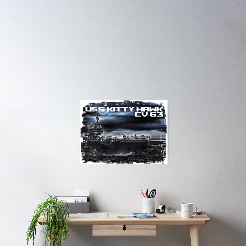 "Aircraft carrier Kitty Hawk" Poster for Sale by deathdagger | Redbubble