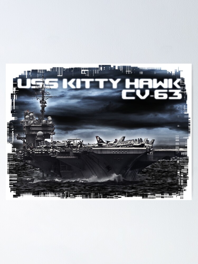 "Aircraft carrier Kitty Hawk" Poster for Sale by deathdagger | Redbubble