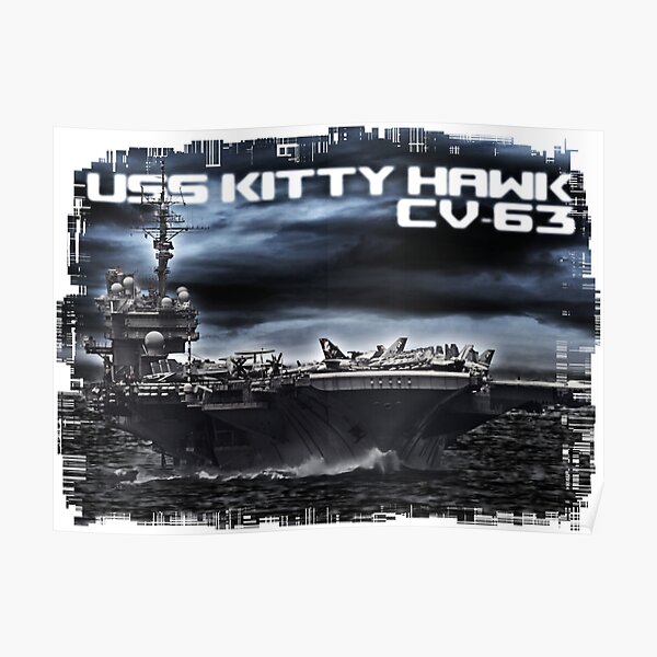 "Aircraft carrier Kitty Hawk" Poster for Sale by deathdagger | Redbubble
