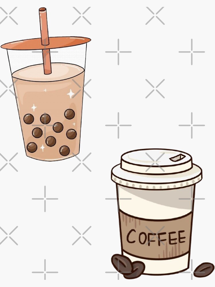 "Coffee beans caffeine Aesthetic Sticker pack" Sticker for Sale by ...
