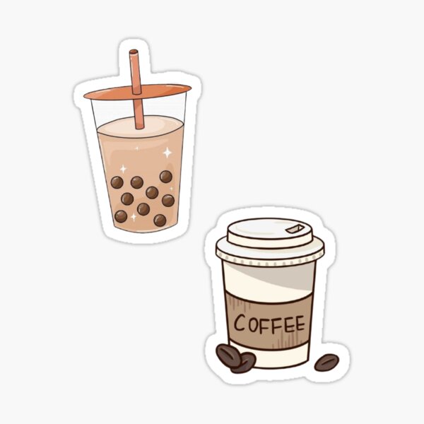 "Coffee beans caffeine Aesthetic Sticker pack" Sticker for Sale by ...