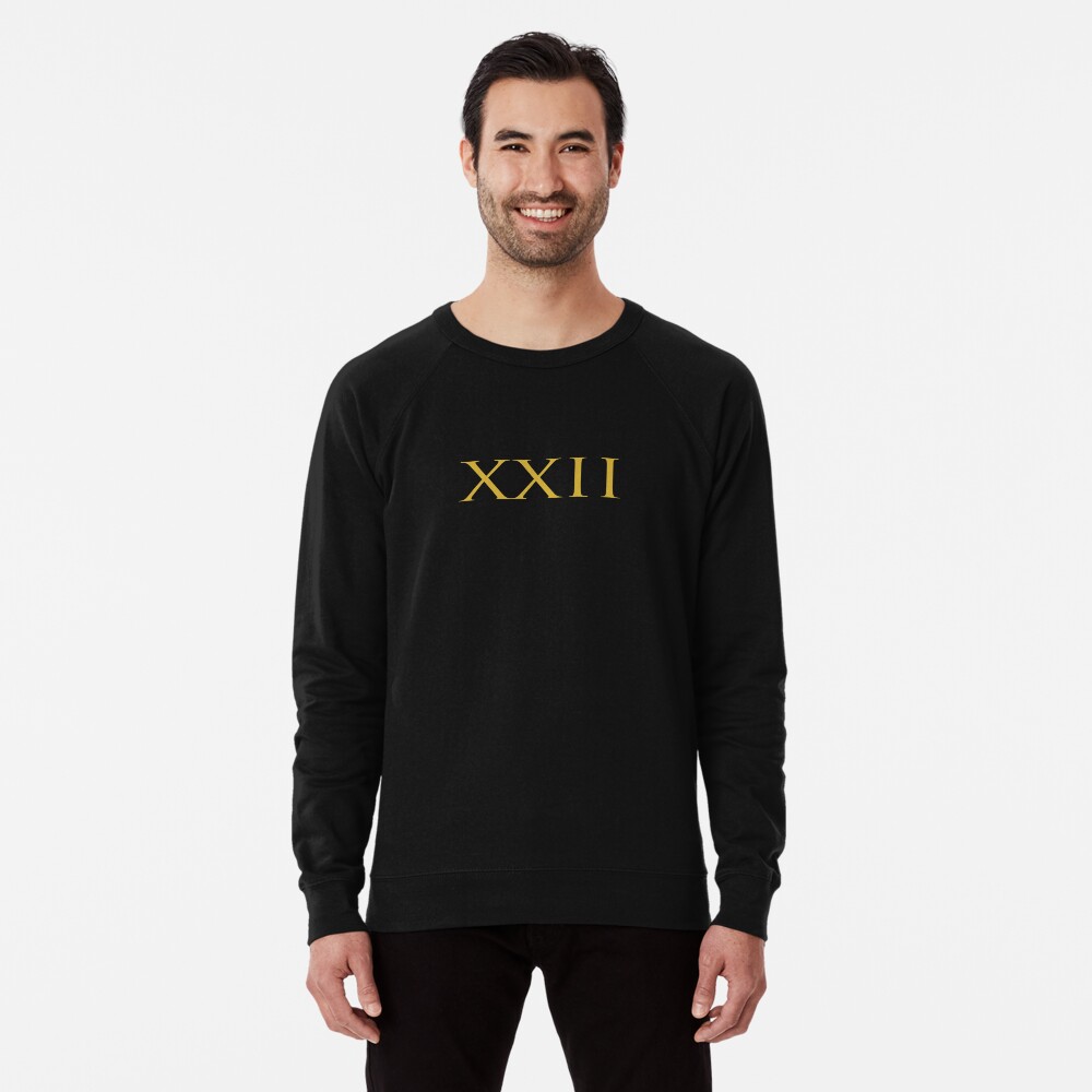 "Number 22 Roman Numeral XXII Gold" Sticker for Sale by nocap82 | Redbubble