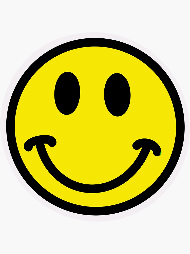 "Original Yellow Smiley" Sticker for Sale by Lizcmclean | Redbubble
