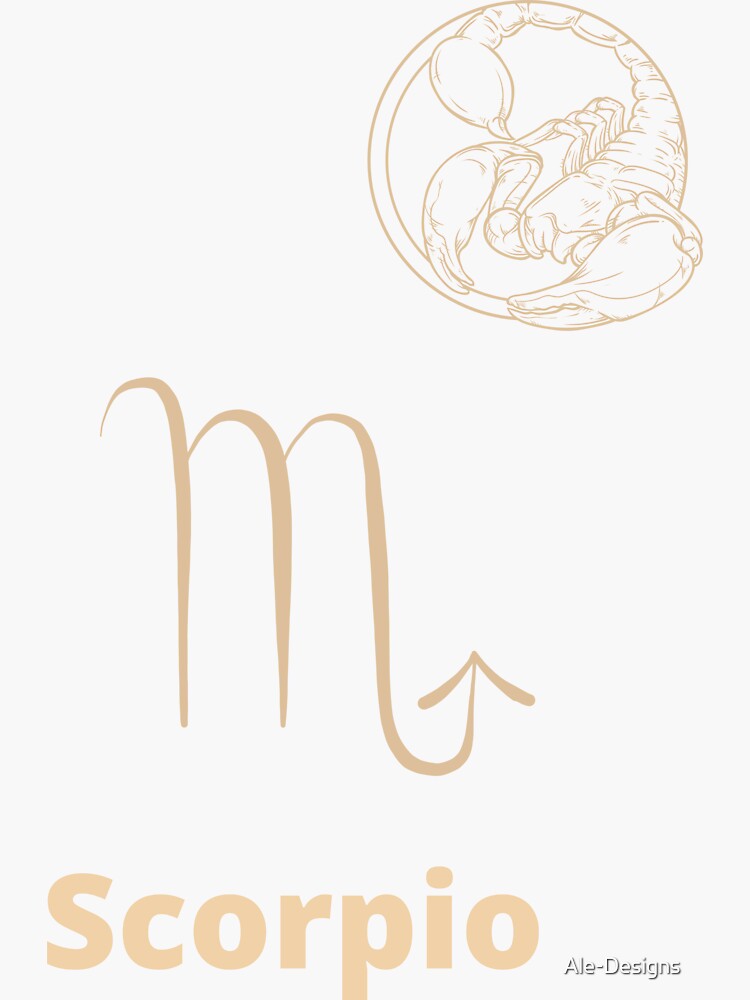 "Scorpio Zodiac Sign" Sticker for Sale by Ale-Designs | Redbubble