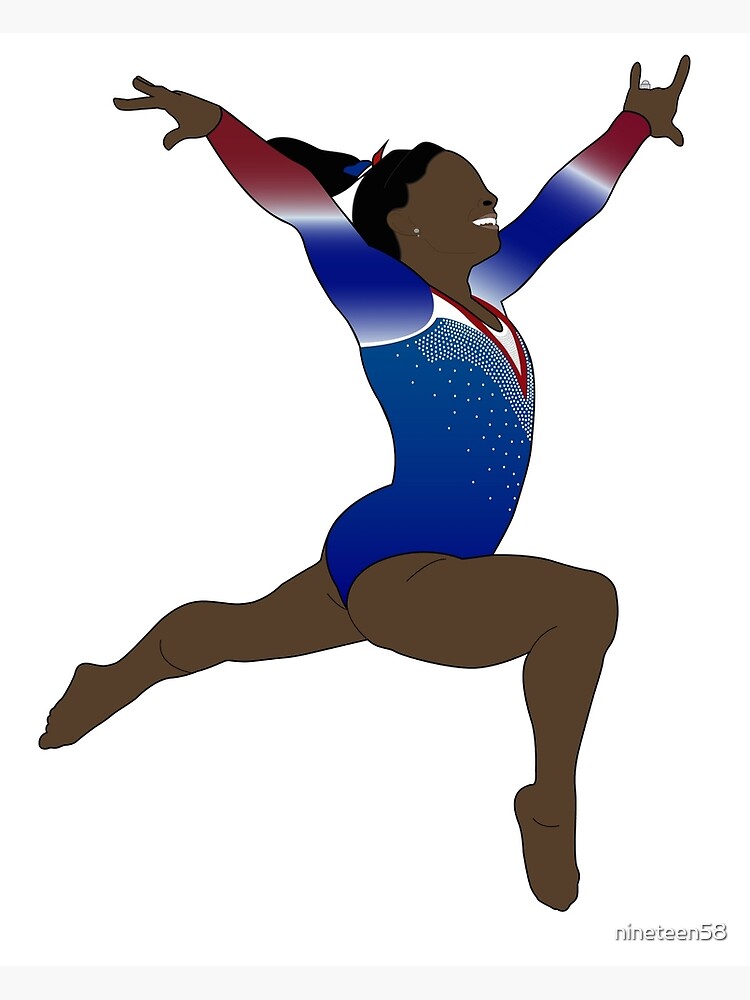 "Simone Biles - Olympic Goddess" Art Print by nineteen58 | Redbubble