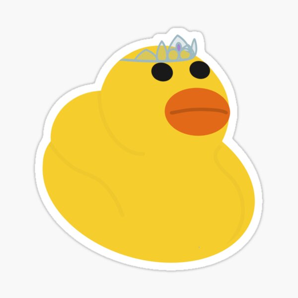 "Ducky Princess" Sticker for Sale by Lucygoosee | Redbubble