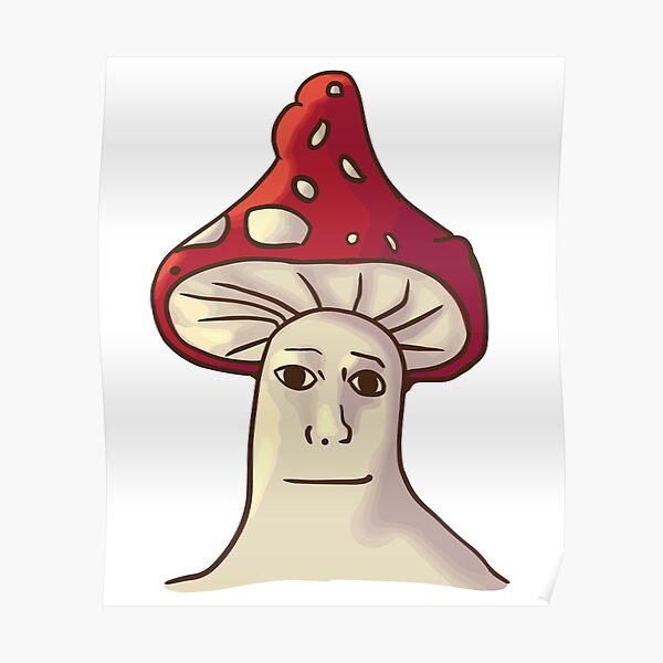 "Shroomjack, Wojak" Poster for Sale by yooKabb | Redbubble