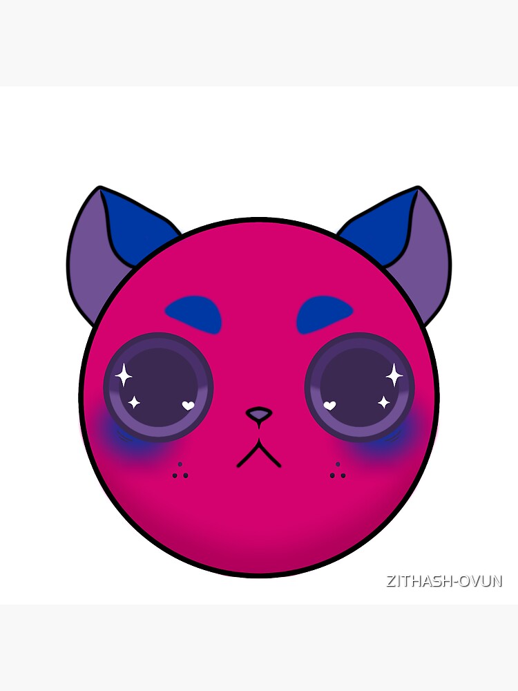 "Bi cat" Sticker for Sale by ZITHASH-OVUN | Redbubble