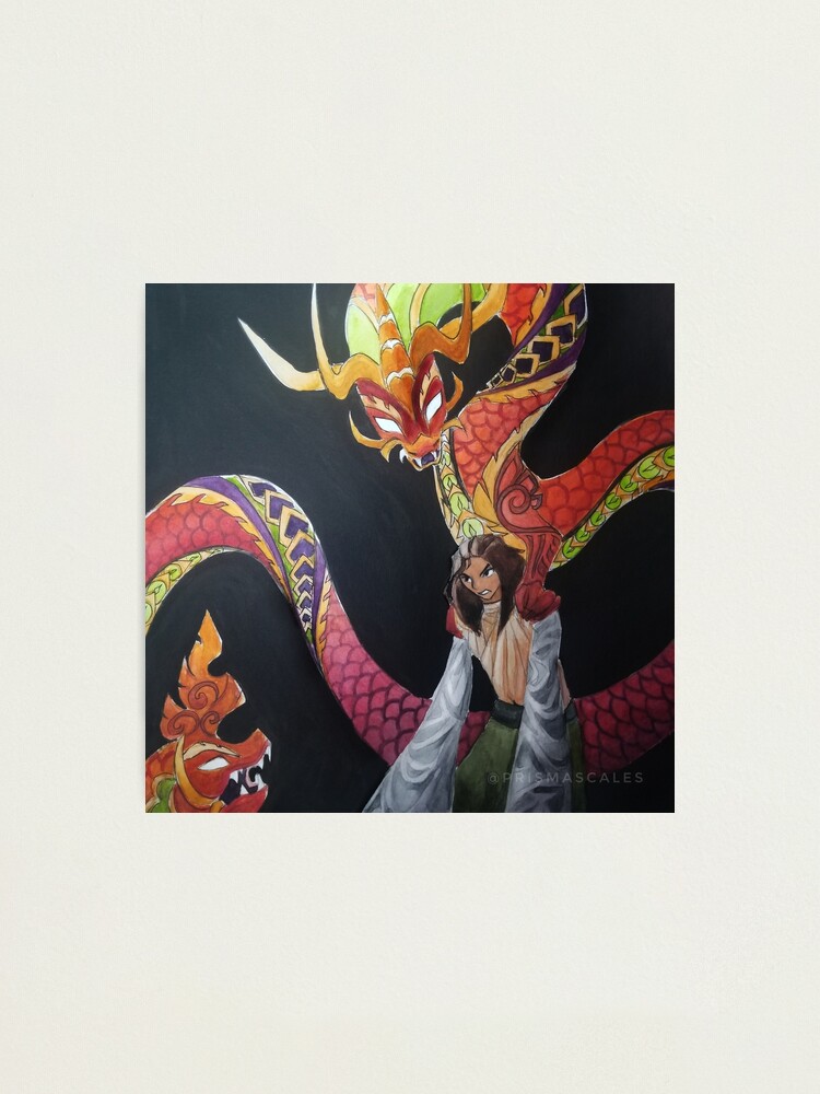 "Raya Dragon Druun Raya and The Last Dragon Print" Photographic Print ...