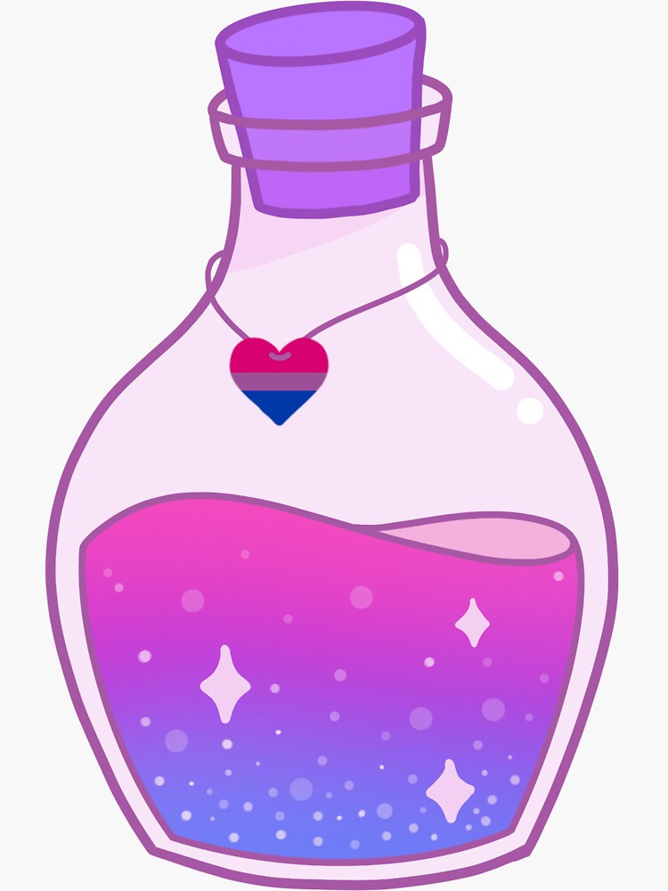 Bisexual Pride Potion Sticker Magnet Sticker For Sale By