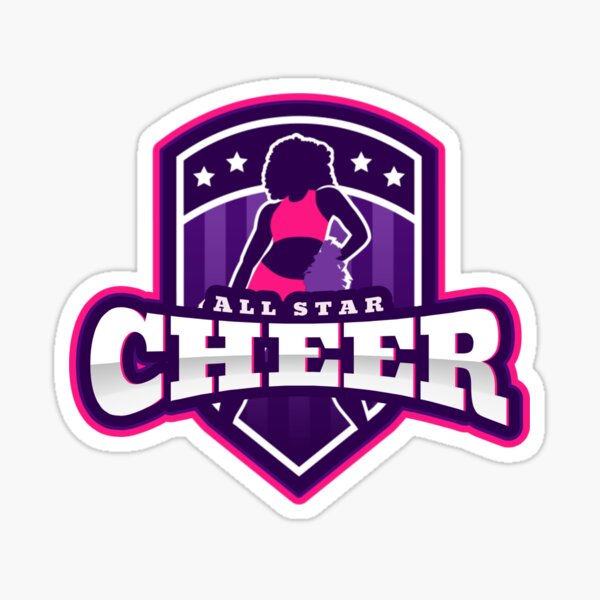 "All Star Cheer" Sticker by PrevailCreative | Redbubble