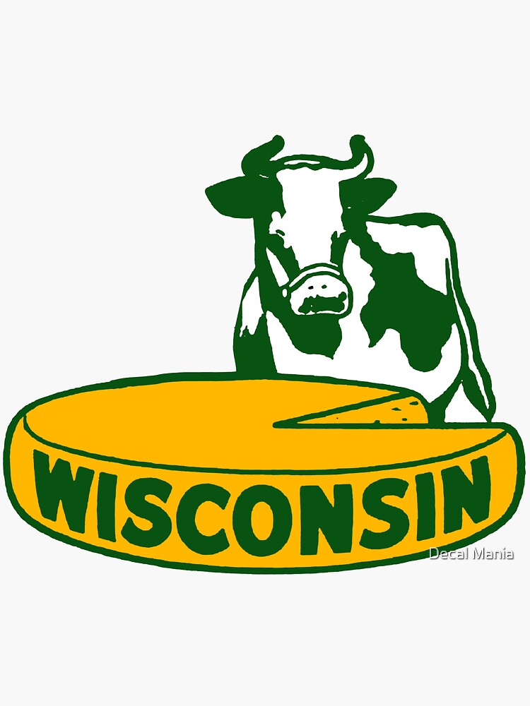 "Wisconsin Cheese Decal" Sticker for Sale by zsonn | Redbubble