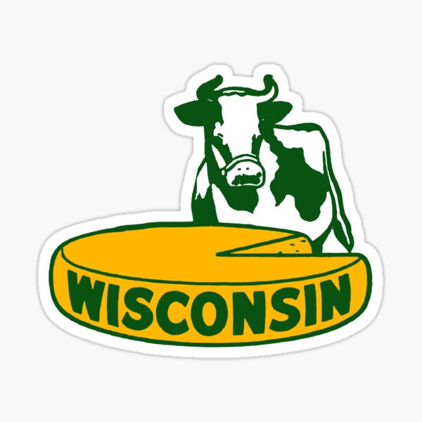 "Wisconsin Cheese Decal" Sticker for Sale by zsonn | Redbubble