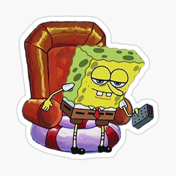 "SpongeBob Heading Out" Sticker for Sale by YodaJuan4Me | Redbubble