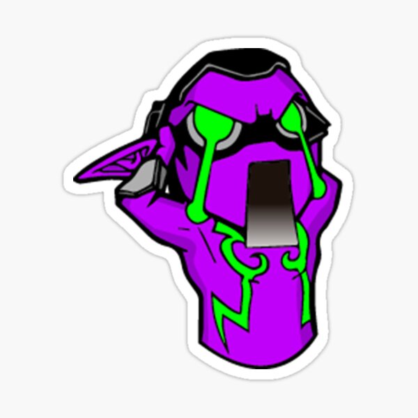 " Chibi Demon Hunter Screaming NAAAAHH" Sticker by CainOG | Redbubble