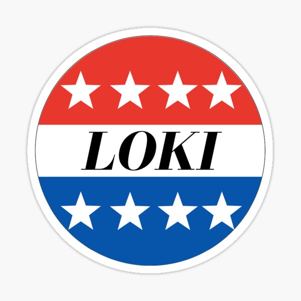 "President Loki Pin Logo" Sticker for Sale by thesyfyshop | Redbubble
