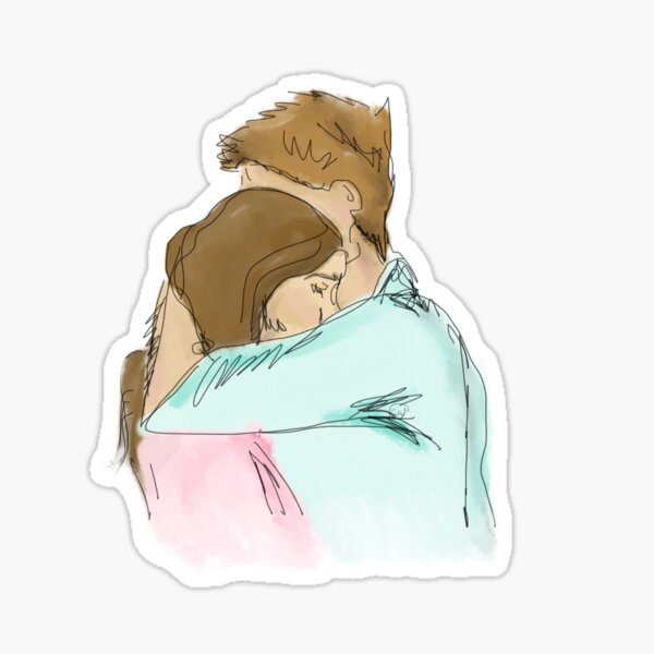 "Lost Couple" Sticker for Sale by sarahleighdraws | Redbubble
