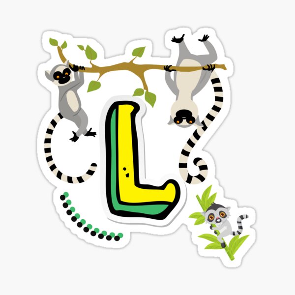 "L - Name your own name" Sticker for Sale by idesignbyJiras | Redbubble