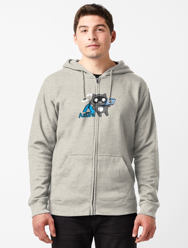 "Azure Bit Raccoon with Microsoft Surface" Zipped Hoodie for Sale by ...