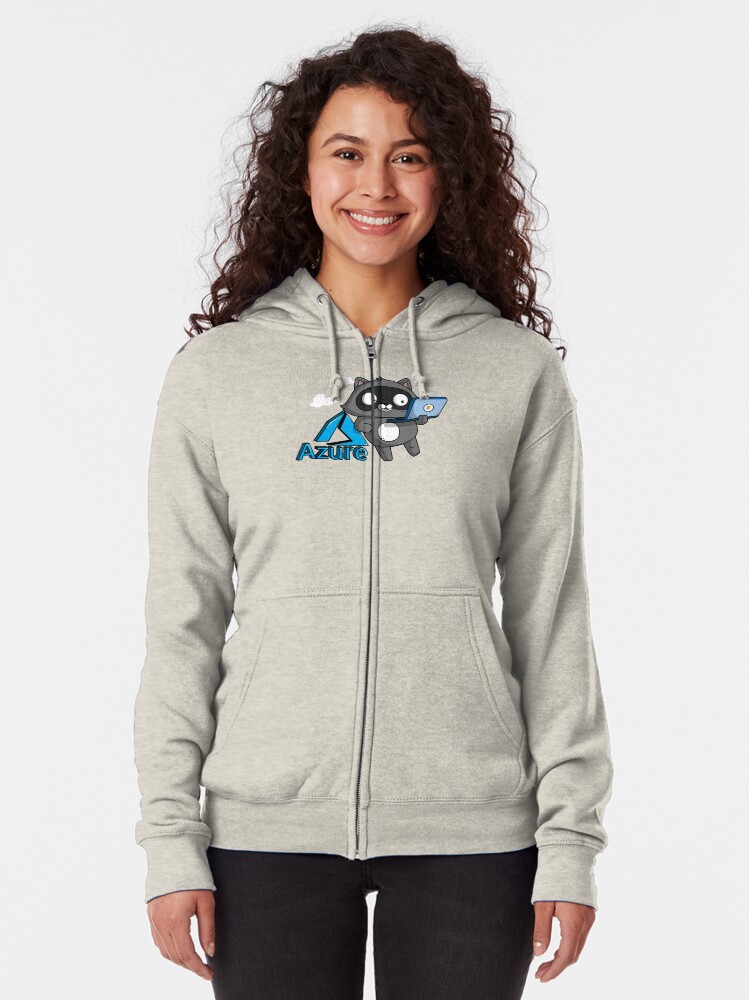 "Azure Bit Raccoon with Microsoft Surface" Zipped Hoodie for Sale by ...