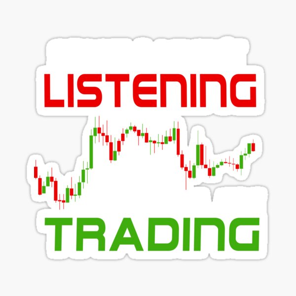 "Funny I Was Thinking About Trading Stock Market Trader" Sticker for ...