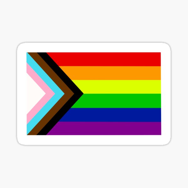 "Progress Pride Flag" Sticker for Sale by oceanne259 | Redbubble
