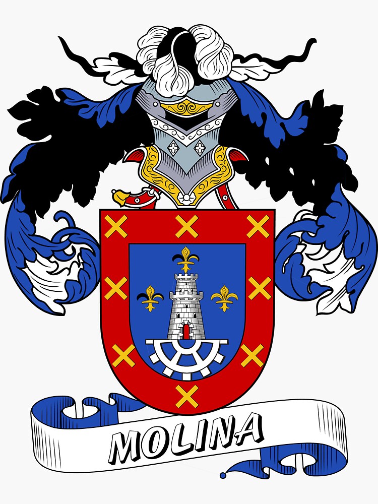 "Molina" Sticker by HaroldHeraldry | Redbubble