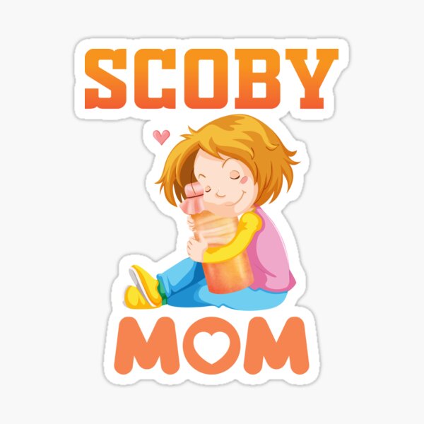 "SCOBY MOM - Kombucha Fun" Sticker by ThatBoochLife | Redbubble