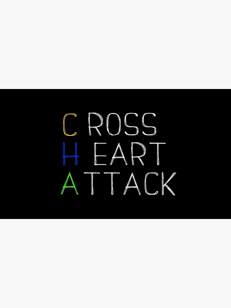 "Cross heart attack" Poster for Sale by Freezo | Redbubble