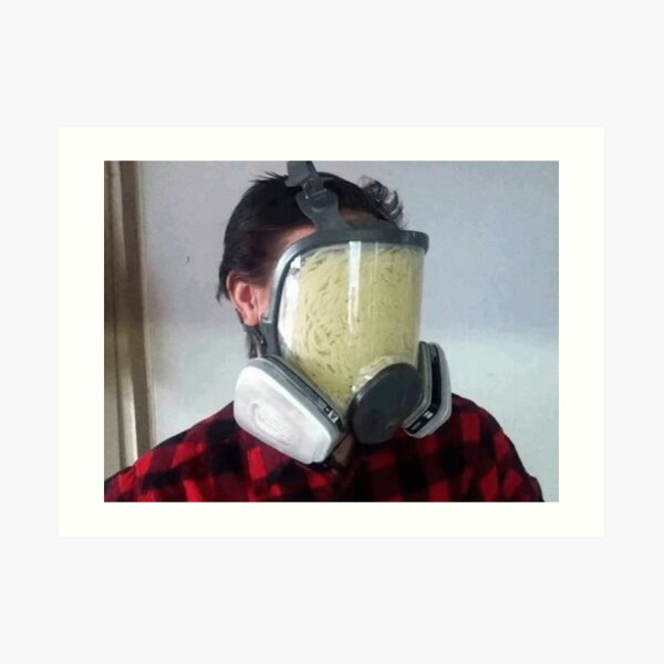 "Spaghetti gas mask man - Cursed Image #0011" Art Print for Sale by ...