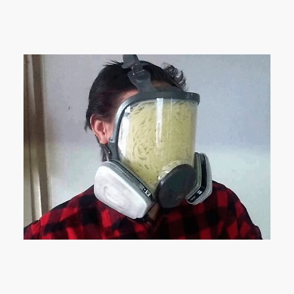 "Spaghetti gas mask man - Cursed Image #0011" Photographic Print for ...