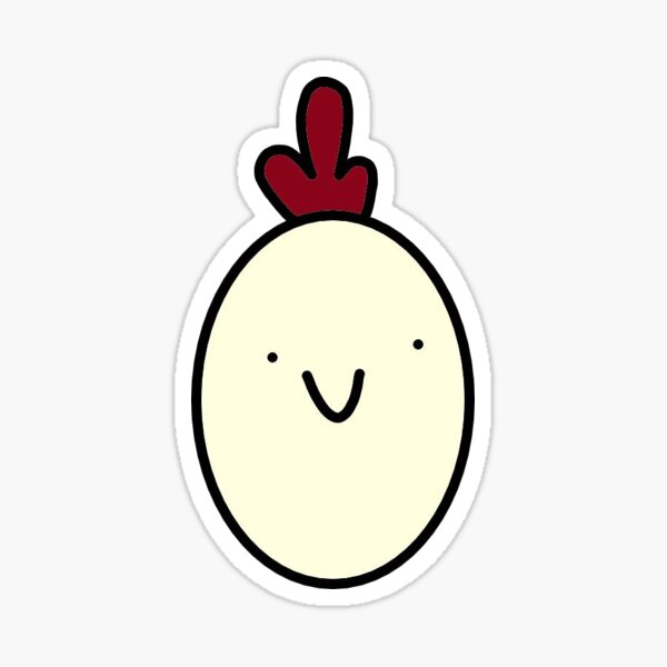 "cute chicken dude" Sticker by Lucas-schten | Redbubble