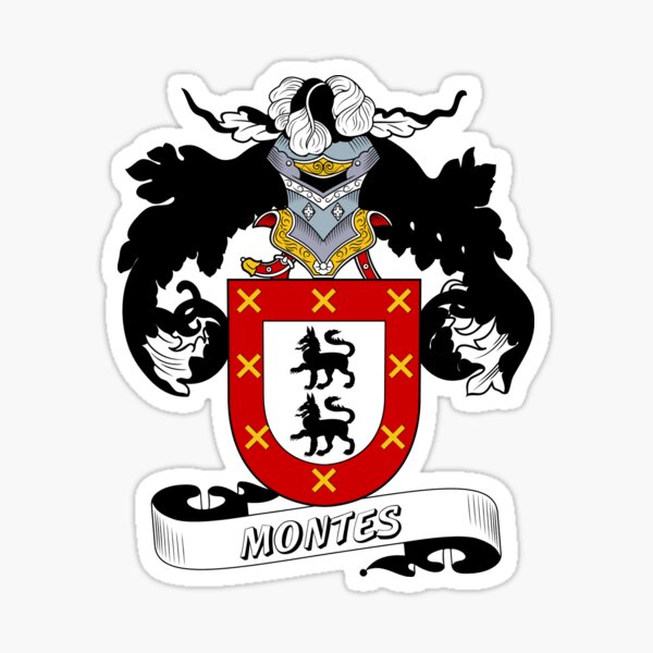 "Montes" Sticker for Sale by HaroldHeraldry | Redbubble