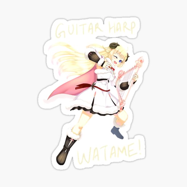 "Hololive - Tsunomaki Watame Guitar Harp " Sticker for Sale by ...