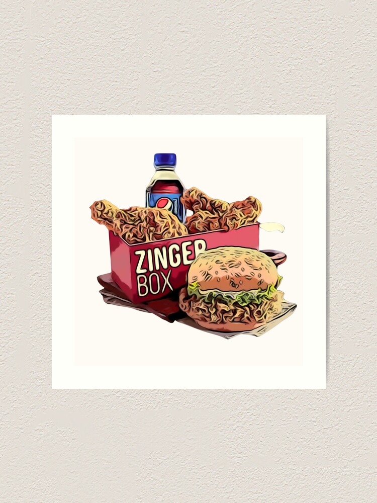 "Australian Humor, Aussie KFC zinger funny sticker" Art Print for Sale ...