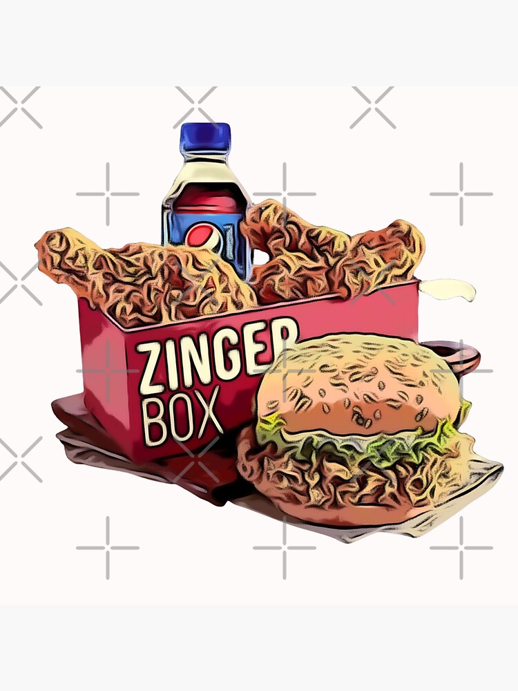 "Australian Humor, Aussie KFC zinger funny sticker" Art Print for Sale ...