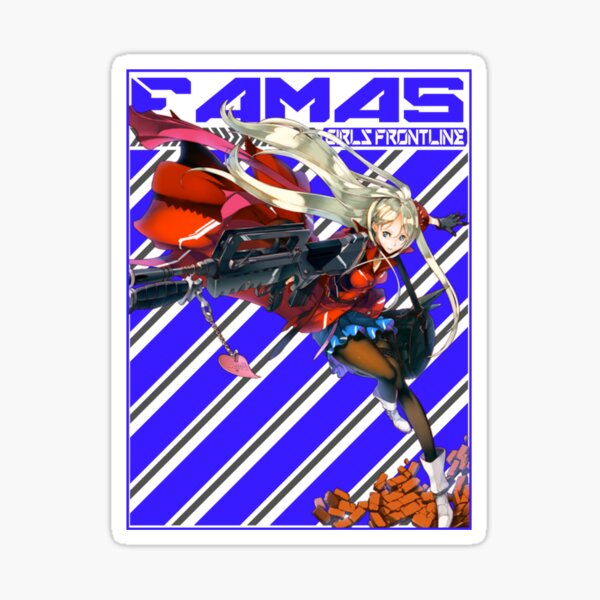 "GIRLS FRONTLINE FAMAS" Sticker by JOHNBUGGE | Redbubble