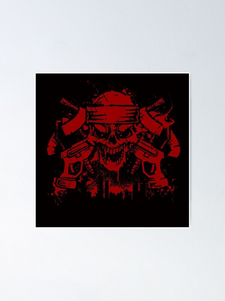 "pressure washer skull" Poster by drisigner | Redbubble