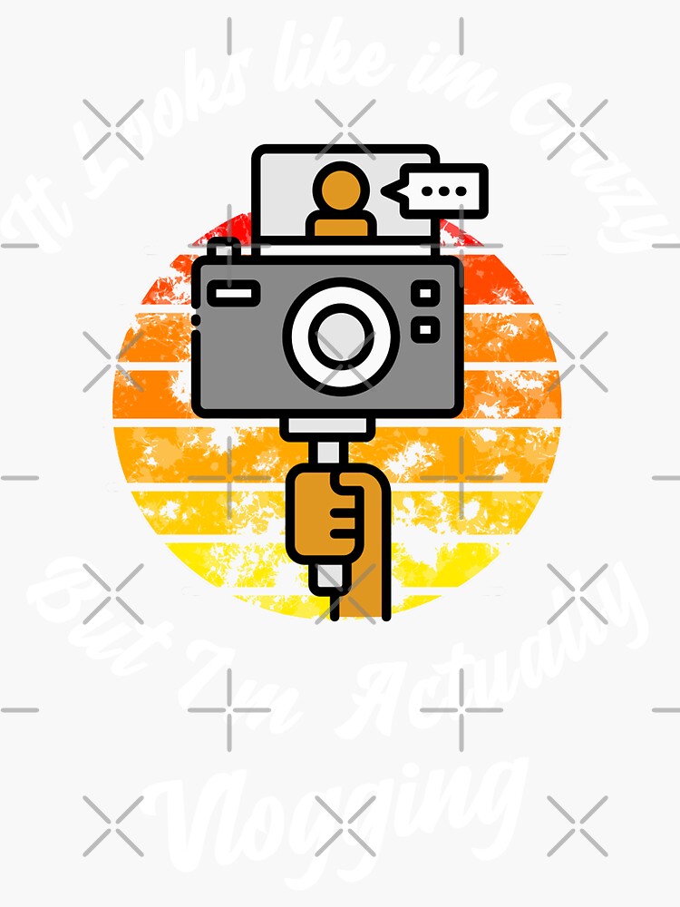 "Vlogging Vlogger Vlog" Sticker for Sale by phys | Redbubble